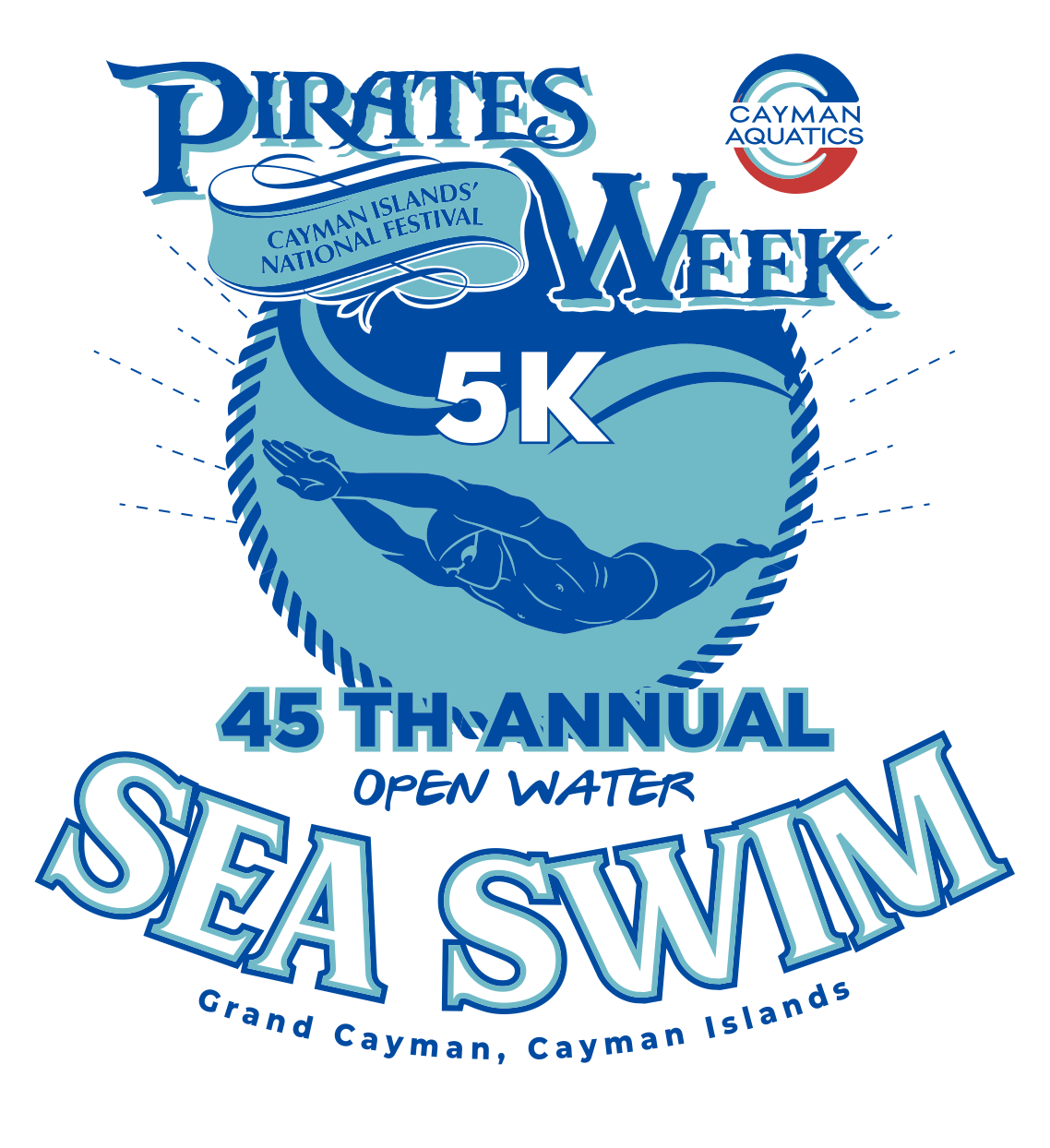 45th Annual KPMG Pirates Fest 5k, 3k and 1k sea swims – Race Caribbean